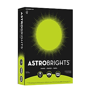 Neenah Astrobrights Premium Color Paper, 24 lb, 8.5 x 11 Inches, 500 Sheets, Terra Green (22581)