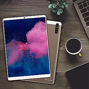 lennis Tablet PC, USB C 100-240V Charging Port 10 Inch Tablet 3GB RAM 64GB ROM WiFi for Daily Use (US Plug)