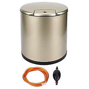 Aqur2020 Tea Bucket, 7L Smart Induction Trash Can Tea Residue Filter Bucket Stainless Steel Waste Water Bucket