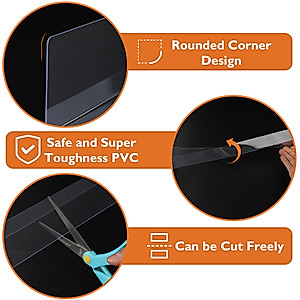 NEOACT 12 Pack Under Couch Blocker(3.2" H 16" L), Under Bed Blocker for Pets, Toy Blockers for Furniture, Stop Things Going Under Couch Sofa and Bed, Suit for Hard Surface Floors