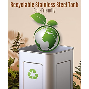 Stainless Steel Humidifier, Easy to Clean Humidifier, Dishwasher Safe Humidifiers, Cool Mist Humidifiers for Bedroom