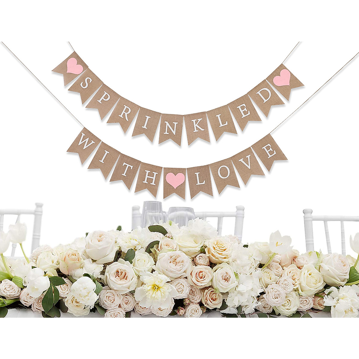Sprinkled with Love Burlap Banner - Burlap Baby Shower Banner , Sprinkled with Love Baby Shower Decorations , Baby Sprinkle Banner, Sprinkled With Love Sign, Rustic Girl Boy Shower Burlap Banner , Photo Decoration Props