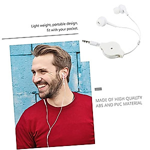 LIGHTAOTAO Over-Ear Headphones Noise Headphones Cancelling Noise Reducing Ear Plugs Wrap Around Earphones Earbuds Wired Noise Canceling Headphones Earplugs Soundproof Plug White Mp3