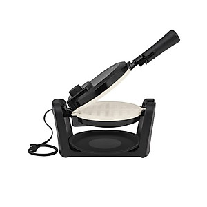 Oster Titanium-Infused DuraCeramic Flip Waffle Maker, Black (CKSTWFBF10W-TECO)