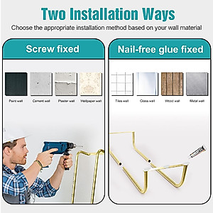 Towel Rack Wall Mounted, Bathroom Towel Storage, Stainless Steel Towel Racks for Bathroom, Bath Towel Holder Organizer for Folded Large Towel Washcloths, Easy to Install, Silver