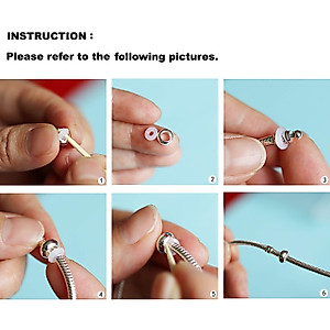 SOUKISS Genuine 925 Sterling Silver Clasp Charm Bracelet with 2 Rubber Spacer Charm for European Bead Charms,Xmas Gifts (22)