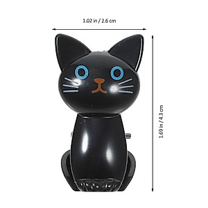 BESTonZON Potato Chip Bag Clips, 8PCS Cat-Shaped Bag Clips, Kitchen Food Bag Clips for Airtight Seal Multipurpose Clips, Paper Clips Cute Cat Clips for Kitchen Organization and Home Use (Black)