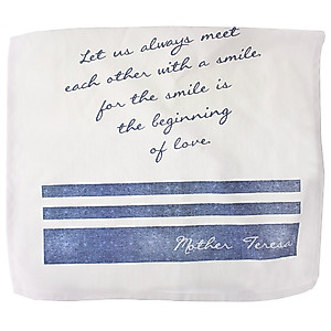 Message Brands Mother Teresa Smile Dish Towel