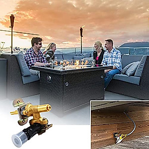 MCAMPAS 10 FT 3/8" ID Natural Gas Conversion Kits for Outland Living Portable Propane Fire Pits (780&864 NGCK for Selected Manual Ignition Firebowls)