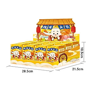 POP MART The Little Monk Yichan Chinese Delicacy Series 3PC Exclusive Action Figure Box Toy Bulk Box Popular Collectible Art Toy Cute Figure Creative Gift, for Christmas Birthday Party Holiday