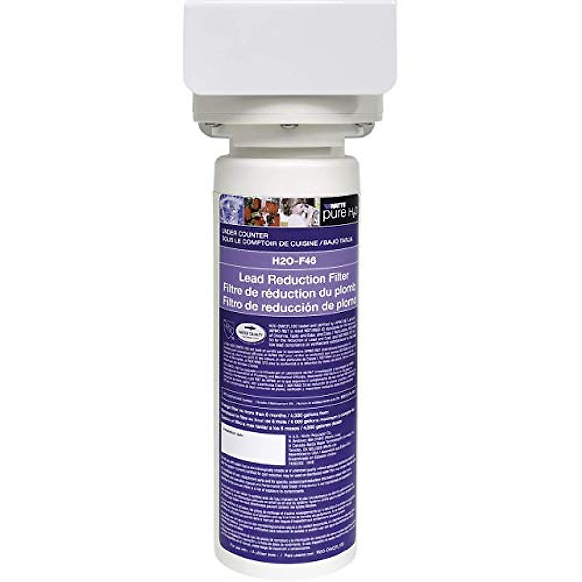 Watts Premier Pure H2O Full Flow, Under Sink Filtration System, 4,000 Gallon High Water Capacity, Reduces 99.2% Lead, White