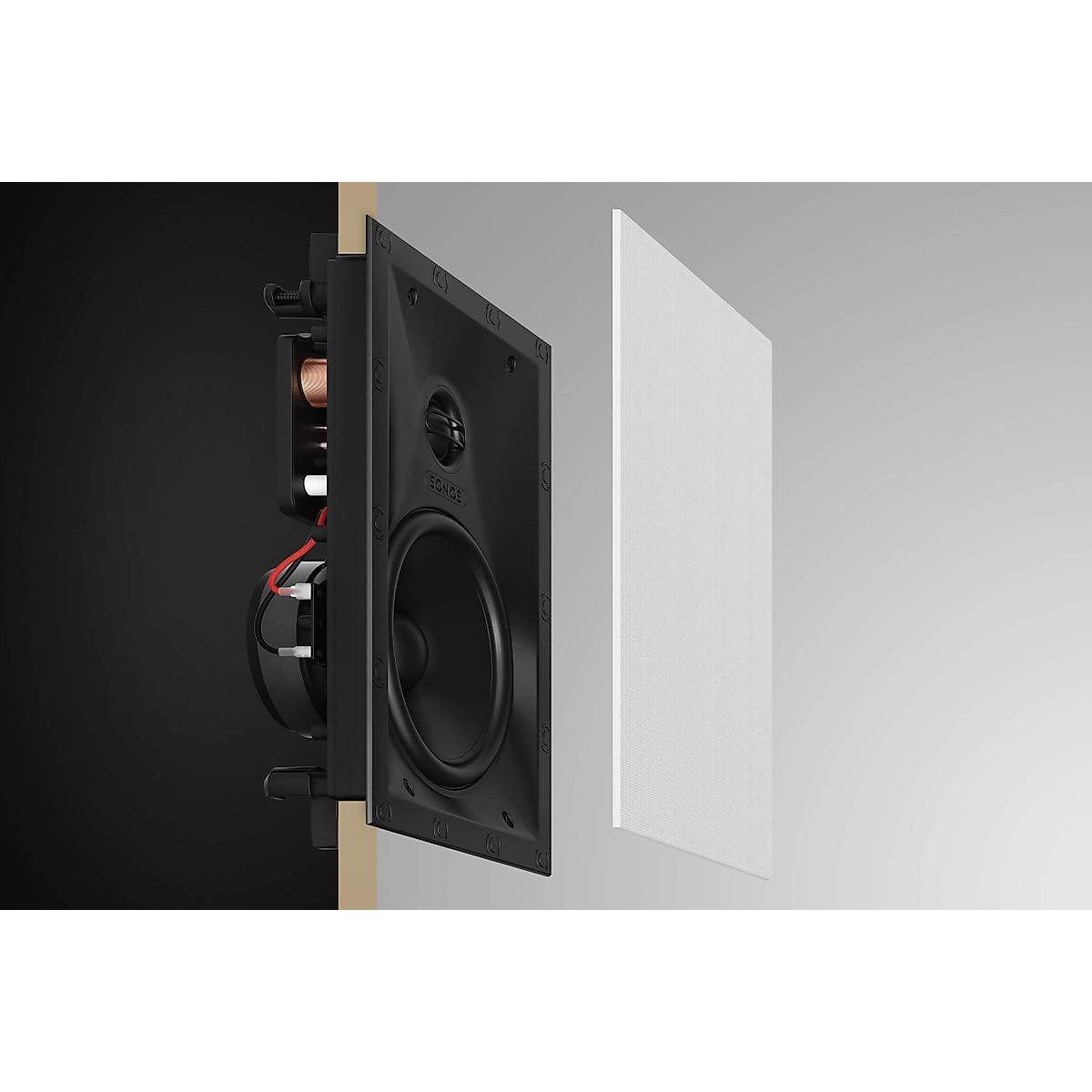 Sonos In-Wall Speakers - Pair of Architectural Speakers by Sonance for Focused Listening (Renewed)