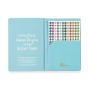 Erin Condren Monthly Customizable Undated 12 Month Agenda Petite Planner - Perfect for Tracking Monthly To-Dos or Monthly Project Goals. 140 Stickers Included