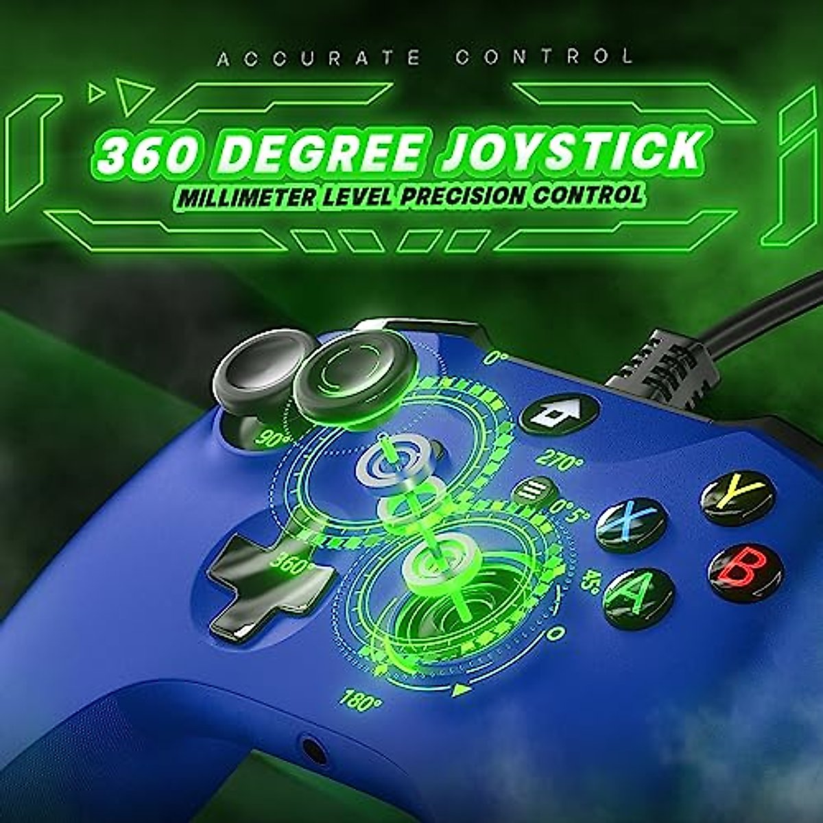 Upgraded】 YUYIU Wired Controller for Xbox Series X|S, Xbox One, Windows 10 and Above