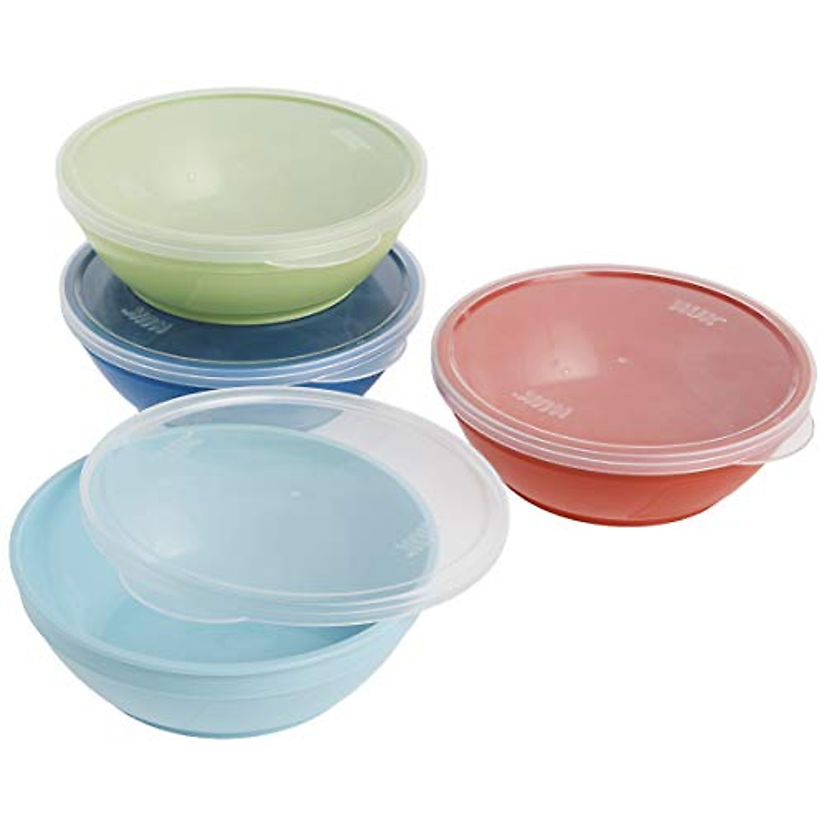 First Essentials by NUK Bunch-a-Bowls, Assorted Colors, 4-Pack
