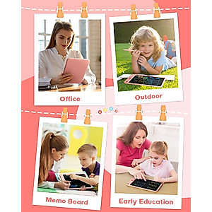 bravokids LCD Writing Tablet 10 Inch, Toys for 3-10 Year old Girl Boy, Colorful Doodle Board Drawing Pad for Kids, Learning Educational Birthday Gift for Toddler Age 3 4 5 6 7 8 9 10 Year Old (Pink)