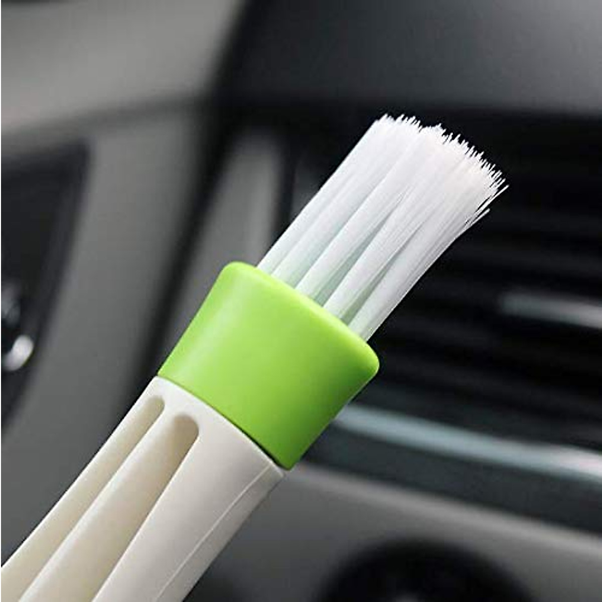 WOIWO Cleaning Brush For Air Outlet Of Two-Headed Car Air Conditioner, Soft Brush For Instrument Panel Dusting, And Cleaning Articles For Interior Decoration