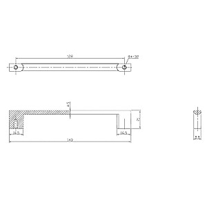 Richelieu Hardware H8310128BNT 5 1/16-inch (128 mm) Center-to-Center Brushed Nickel Modern Cabinet and Drawer Pull Handle for Kitchen, Bathroom, and Furniture