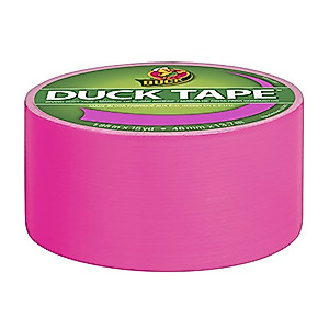 Duck Brand 1265016 Color Duct Tape, Neon Pink, 1.88 Inches x 15 Yards, Single Roll