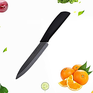 Kitchen Ceramic Knife Set Professional Knife With Sheaths, Super Sharp Rust Proof Stain Resistant (6" Chef Knife, 5" Utility Knife, 4" Fruit Knife)