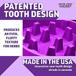 Santa Cruz Shredder Herb and Spice Grinder Made in USA (Purple)