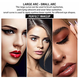 SUMEITANG Eyeliner Stencils 2Pcs Reusable Silicone Eyeliner Aid Mascara Shield Multifunctional Makeup Stencil for Beginners Eyeliner Eyelash Eyeshadow Lipstick Applicator Guide Tool Easy to Use-Yellow