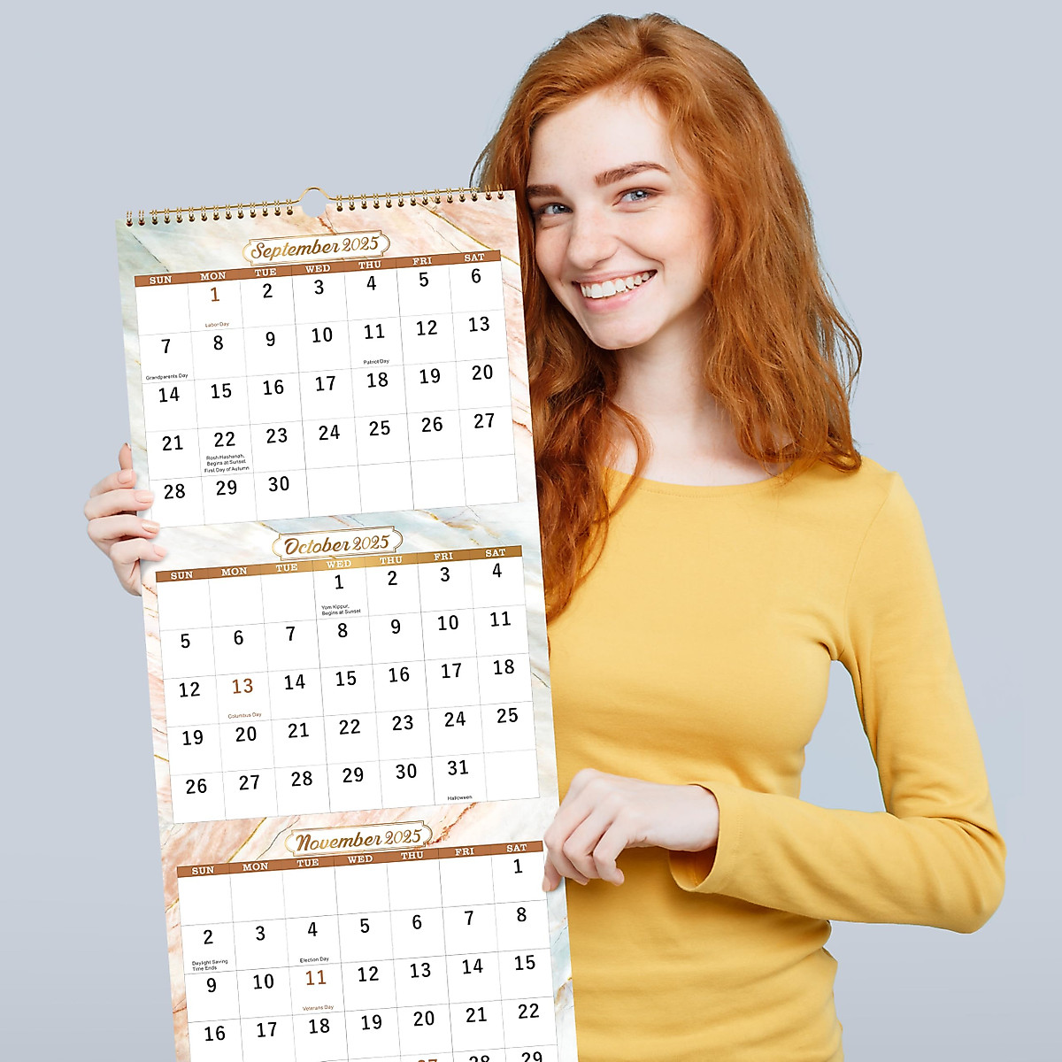 2025-2026 Wall Calendar - 3 Month Calendar 2025-2026, April 2025 - July 2026, 11" x 26", 2025 Calendar (Vertical), Large Monthly Calendar, Lay- Flat, Perfect for Your Busy Schedule