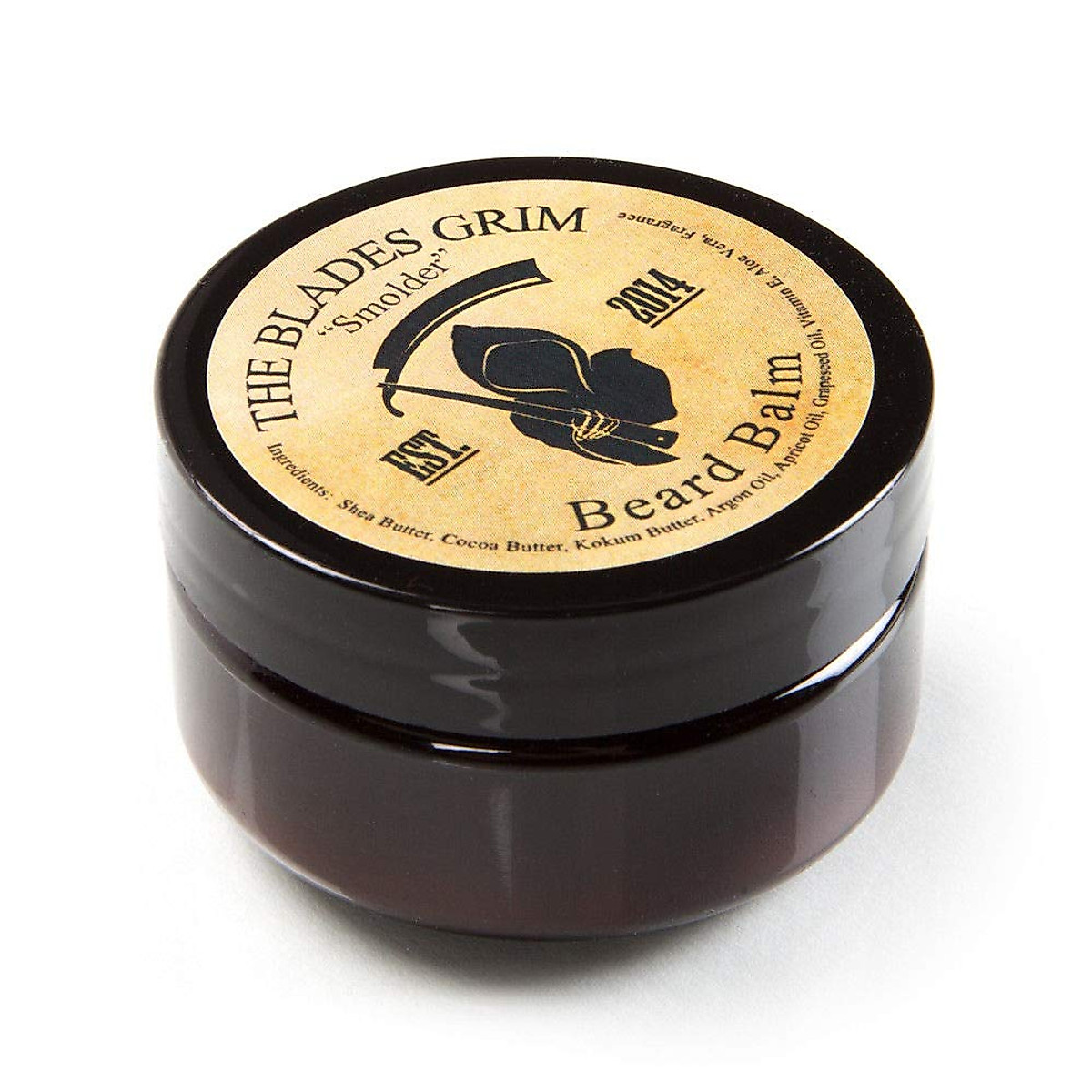 The Blades Grim – Beard Balm, Handmade in The USA (Smolder, 2oz)
