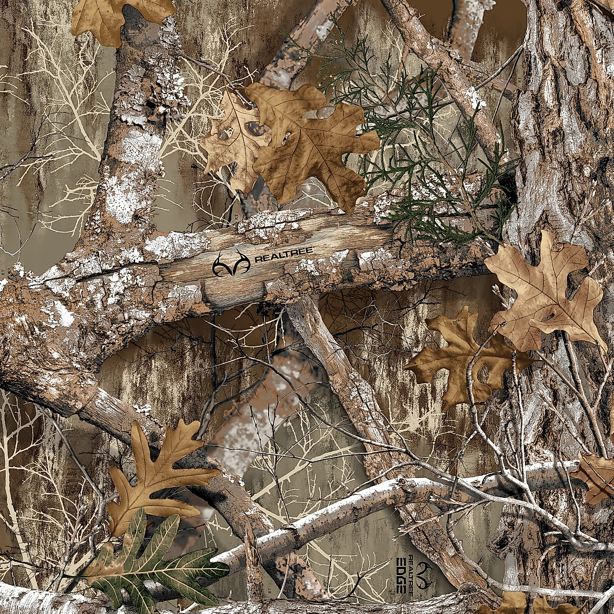 Colosseum Realtree Men's Essential Camo Lightweight Performance Pullover Hoodie (RT Edge, Medium)