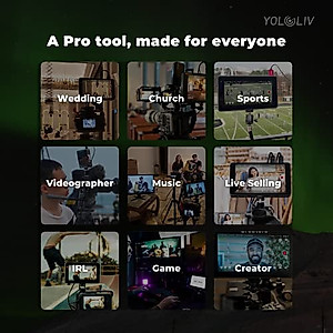 YoloLiv YoloBox Mini Ultra-Portable All-in-One Smart Live Streaming Encoder & Monitor…