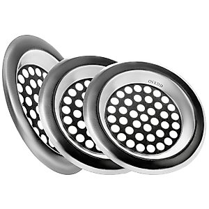 Hair Wig Drain Catcher, Bathroom Sink Strainer Stainless Steel, Drain Protectors Bath Tub 2.5", Drain Catcher Drain Hole Cover Metal (Pack of 3)