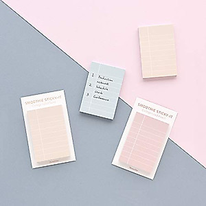 Monolike Smoothie College Ruled Sticky-it - 5p Set Self-Adhesive Memo Pad 50 Sheets