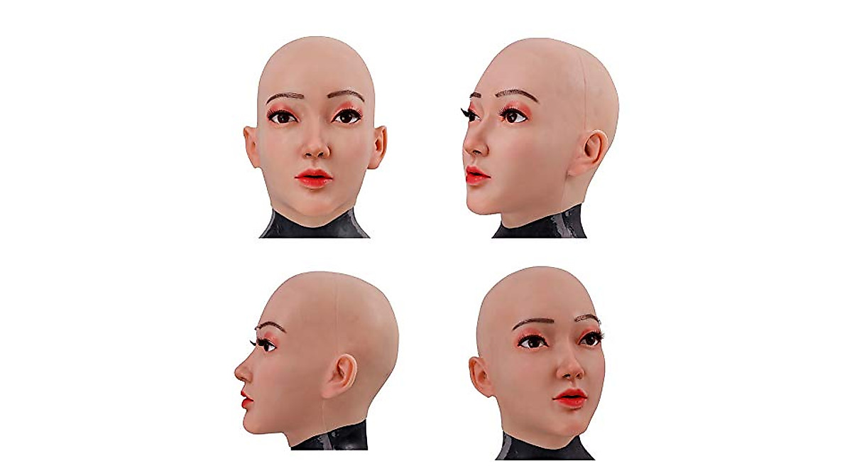 YRZGSAWJ Full Face Silicone Mask for Cosplay & Drag