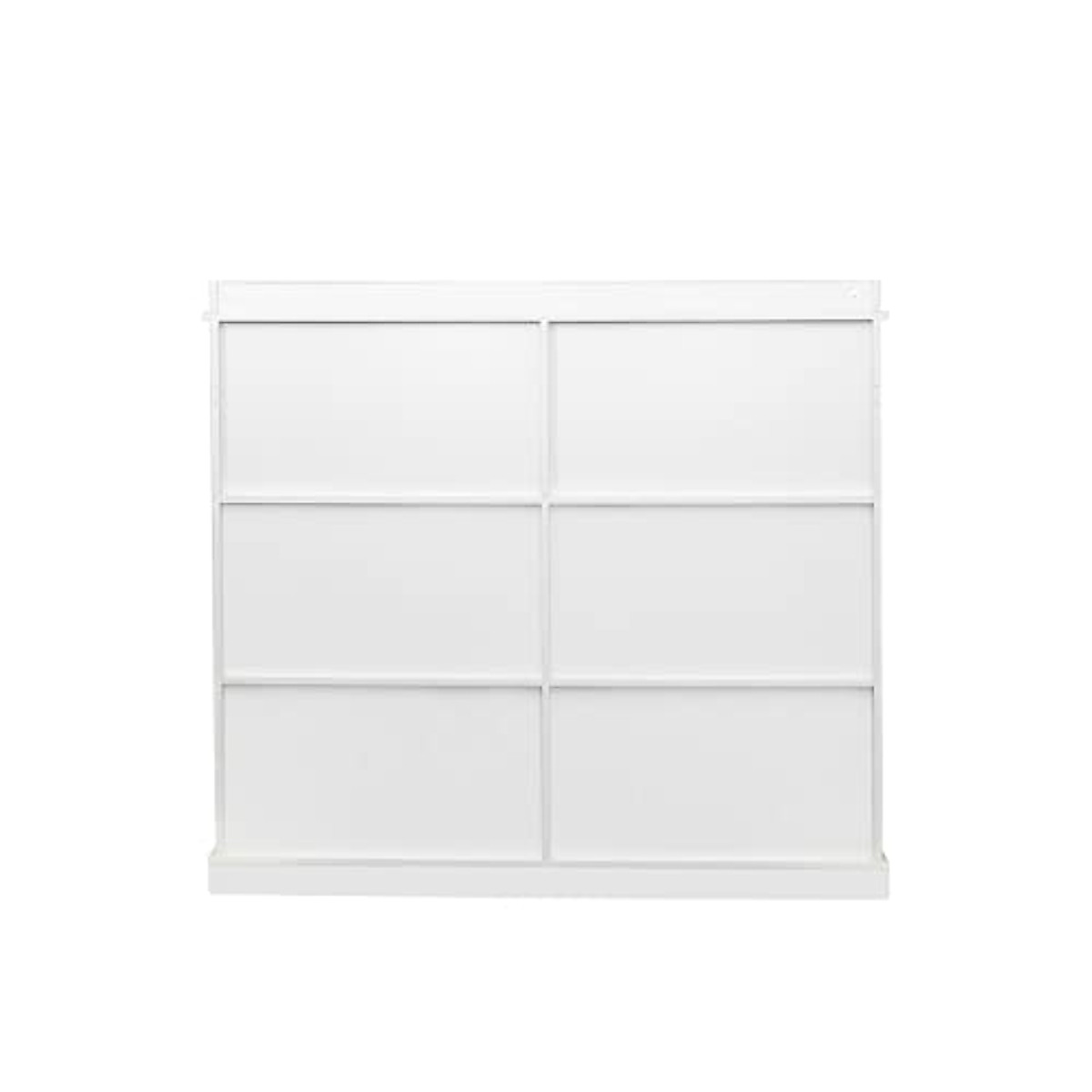 PKUGU Modern White Bookshelf, Floor Standing 10 Units Bookcase, 3-Tier Open Bookshelf, Tall Cube Storage Shelf, Vertical Cabinet Bookshelves, Bookcases for Office, Study, Bedroom, Living Room