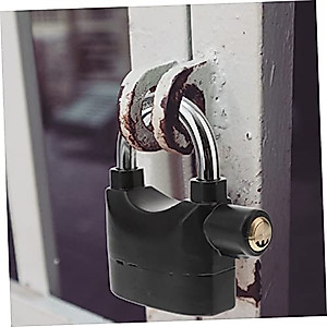 BESPORTBLE 2pcs Anti- Alarm Lock Bike Anti Lock Motorbike Alarm Lock Door Lock Alarm Sensor Cable Bike Lock Keyed Padlocks Folding Bike Lock Anti- Padlock Security Alarm Lock