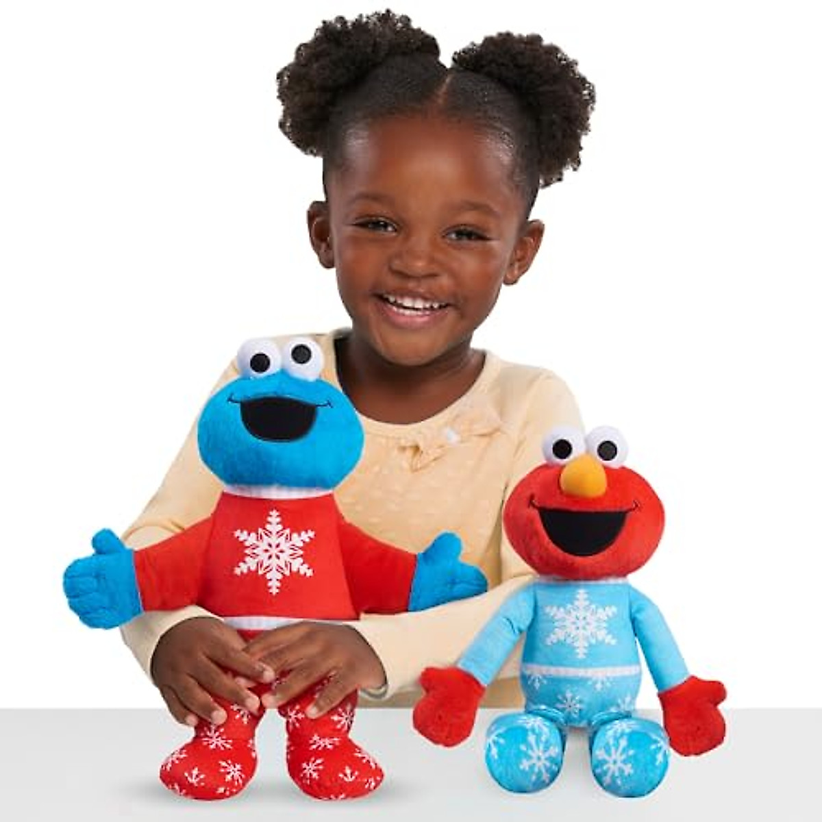 Sesame Street Holiday 15-inch Large Plush Cookie Monster Stuffed Animal, Super Soft Plush, Kids Toys for Ages 18 Month by Just Play