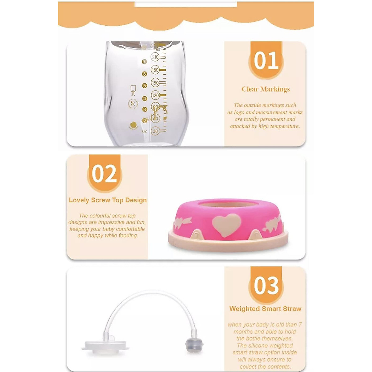 Baby Glass Bottle (Green)