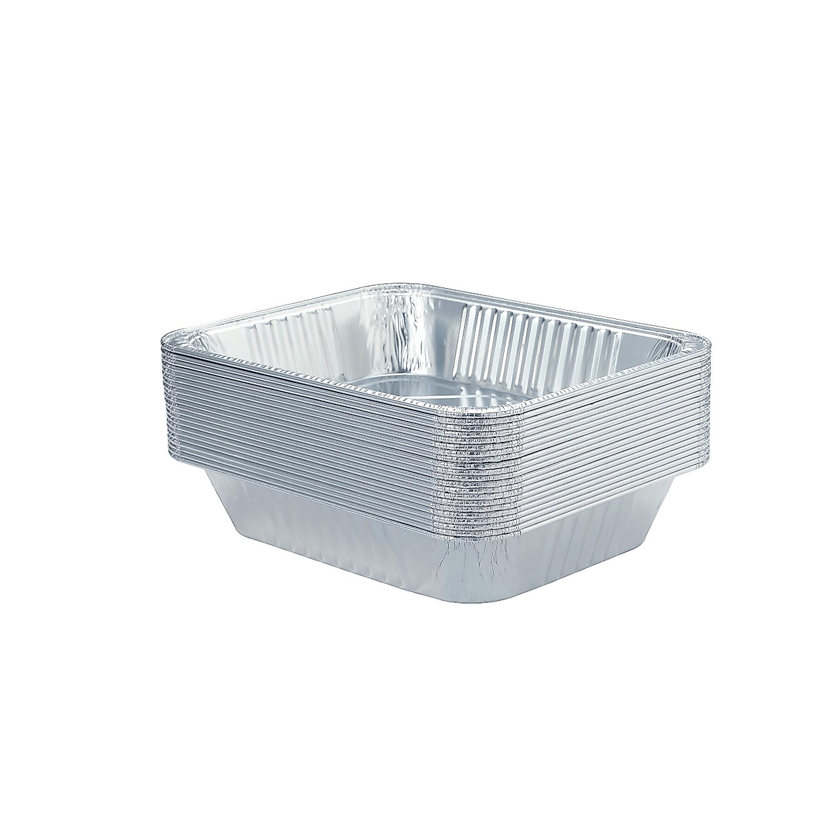Waytiffer Aluminum Pans 9x13 Disposable Foil Pans (10 Pack) Half Size Deep Steam Table Pans Extra Thick for Baking, Cooking, Roasting, Heating, Serving & Lining Steam-Table Trays