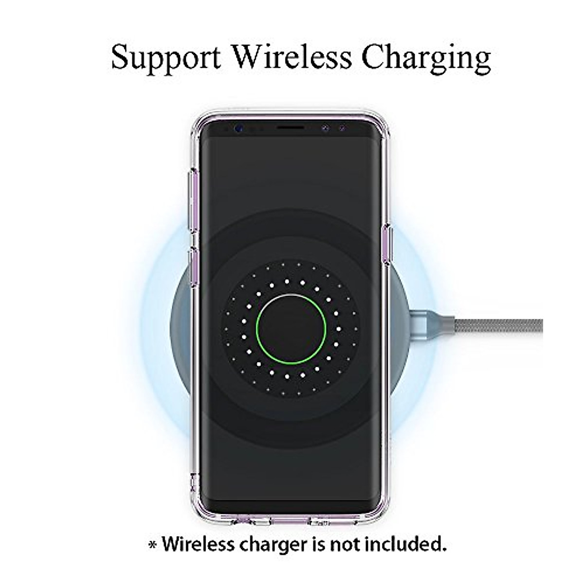 Unov Galaxy S9 Case Clear with Design Soft TPU Shock Absorption Slim Embossed Floral Pattern Protective Back Cover for Galaxy S9 (Flower Bouquet)