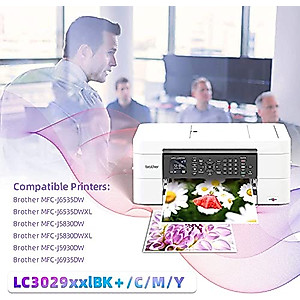 LC3029 XXL Compatible Ink Cartridge Replacement for Brother LC3029 LC3029XXL Ink Cartridges for Brother MFC-J5830DW MFC-J5830DWXL MFC-J5930DW MFC-J6535DW MFC-J6535DWXL MFC-J6935DW Printer