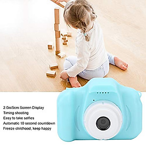 FOSA Mini Digital Camera Cartoon Video Camera, Portable Kids Camera Children's Digital Camera Photo Video Recorder Camera 1080P HD Camera for Birthday, Christmas and New Year Gifts(Green 32GB)