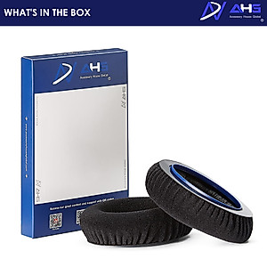 AHG Replacement HD 650 / HD 600 Ear Pads Headphone Cushions Compatible with Sennheiser HD650 HD660S HD660S2 HD600 Massdrop X HD6XX HD58X Jubilee HD580 HD565 Jubilee. Premium Velour/High-Density Foam