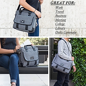 Laptop Messenger Shoulder Bag 15.6 Inch for HP Pavilion 15, Spectre x360 16, Envy 16, Elitebook, ProBook, for Work Travel Business Men Women