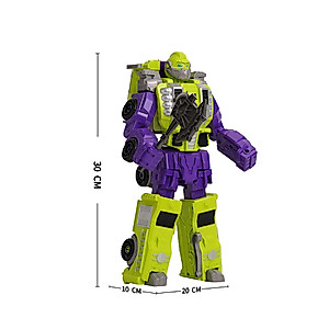 MIEBELY Transforming Robot Toys for 3 4 5 6 7 Year Old Boys Gorilla Magnetic Assembly Toddler STEM Action Figure, All in One Design Transform in Vehicle, Animal Robot, Kid Gifts for Birthday Christmas