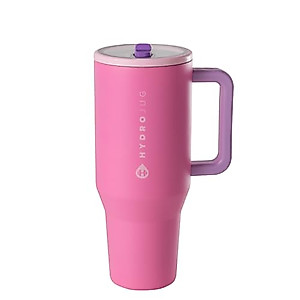 HydroJug Pink Sugar 32oz Traveler + Replacement Straws