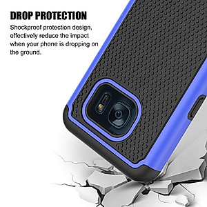Galaxy S7 Case, SYONER [Shockproof] Defender Protective Phone Case Cover for Samsung Galaxy S7 (5.1", 2016) [Blue]