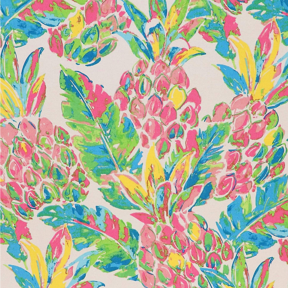 RSH DECOR: 3-Piece Wicker Tufted Cushion Set | 41” x 19" & 19" x 19" | All-Weather Spun Fabric | Water Resistant | Outdoor Loveseat & U-Shape Cushions for Patio Furniture | Vida Garden Pink Pineapple