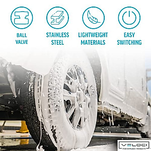 MTM Hydro Ball Valve for Pressure Washer Gun, High Pressure Power Washer Shut Off Valve Stainless Steel 3/8” Female NPT 5000 PSI