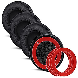 Replacement Ear Pads for Solo 2 & 3 Wireless On-Ear Headphones, PChero 2 Pairs Protein Leather Earpads Memory Foam Cushion Covers Compatible with Beats Solo2/Solo3 A1796/B0534 Headphone (Black)