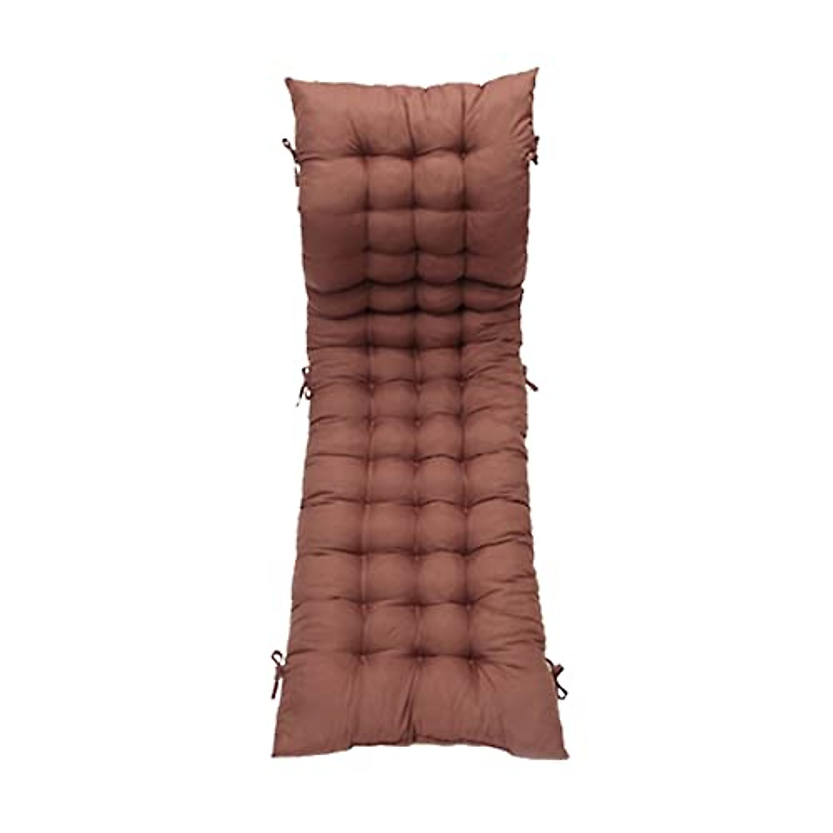 Muellery Rocking Chair Cushion Indoor Patio Soft Cushion Pad 18.9x63in(48x160cm) Brown TPYU134883